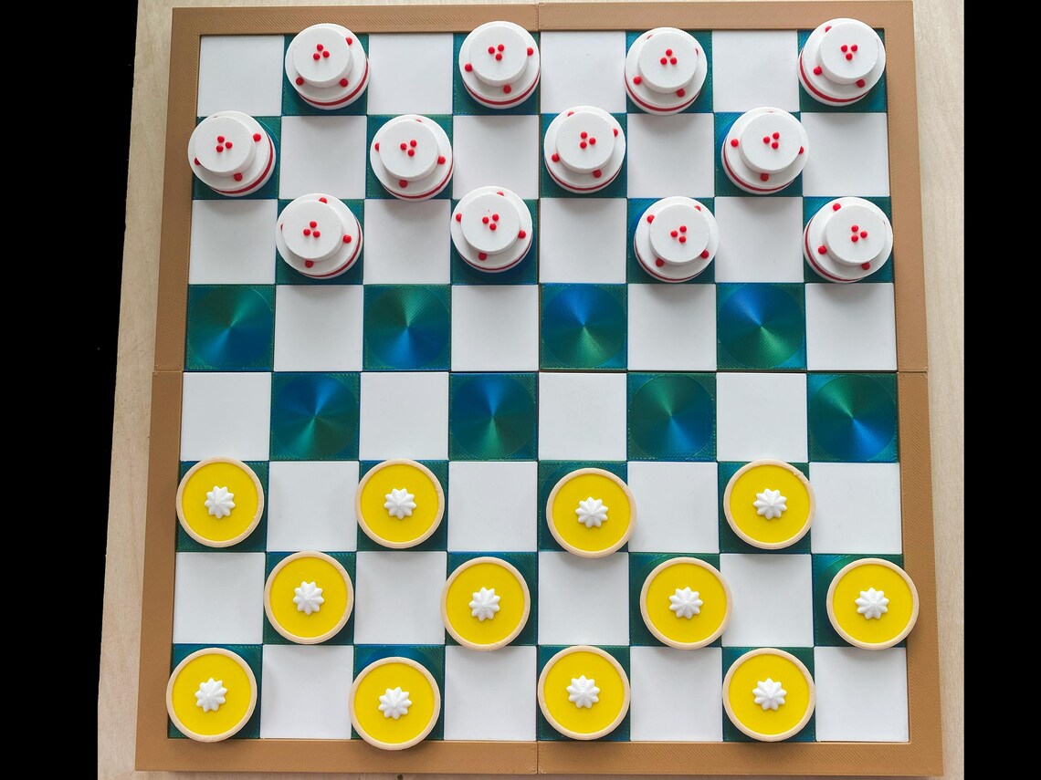 Cake and Pie Checkers - Mini 3D Printed Food Game Pieces - Etsy