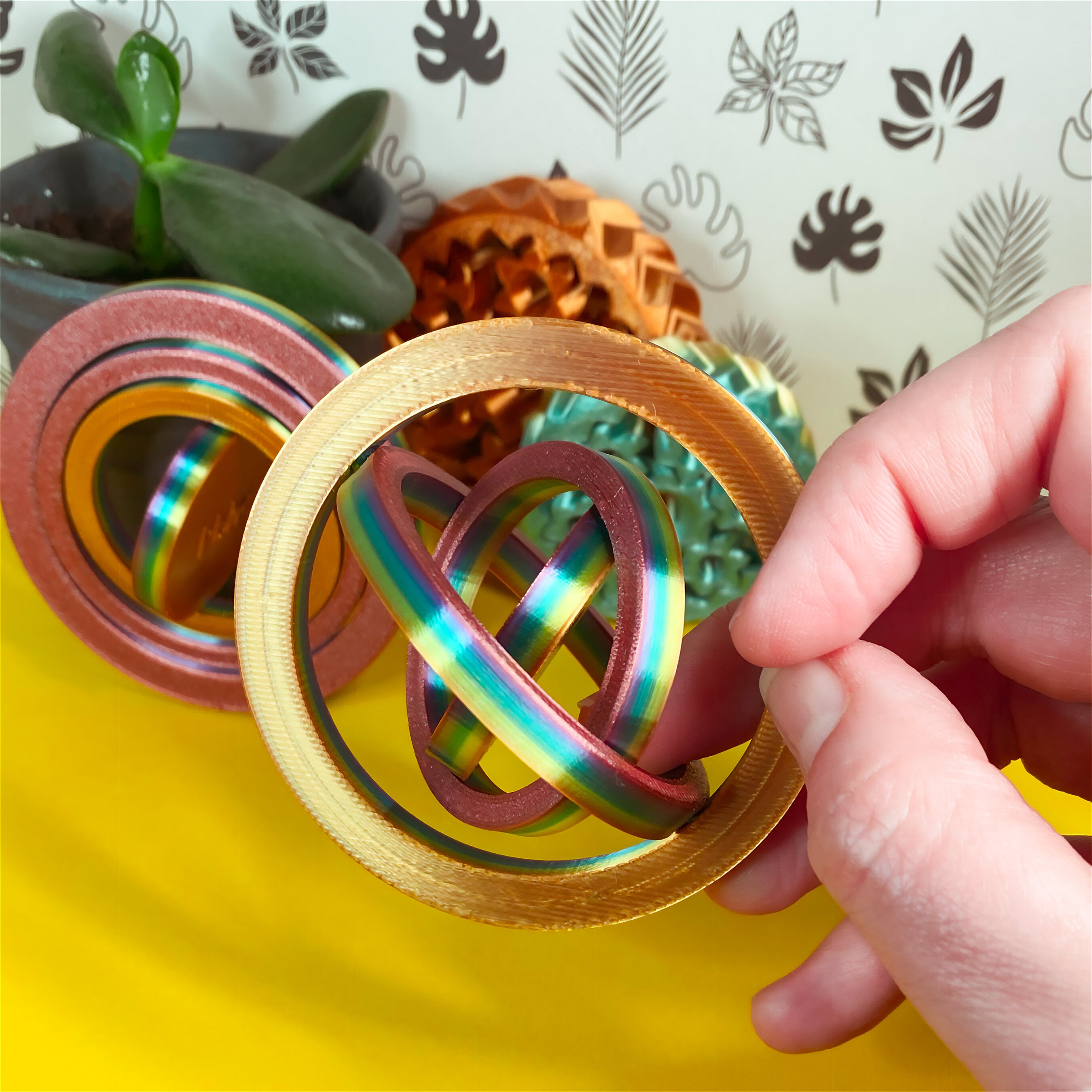 Gyroscope Coin Fidget Spinner Discreet, Quiet 3D Printed Fidget Toy ...