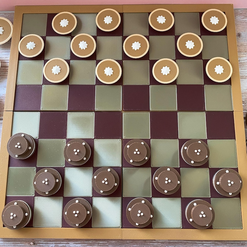 Cake and Pie Checkers - Mini 3D Printed Food Game Pieces - Etsy