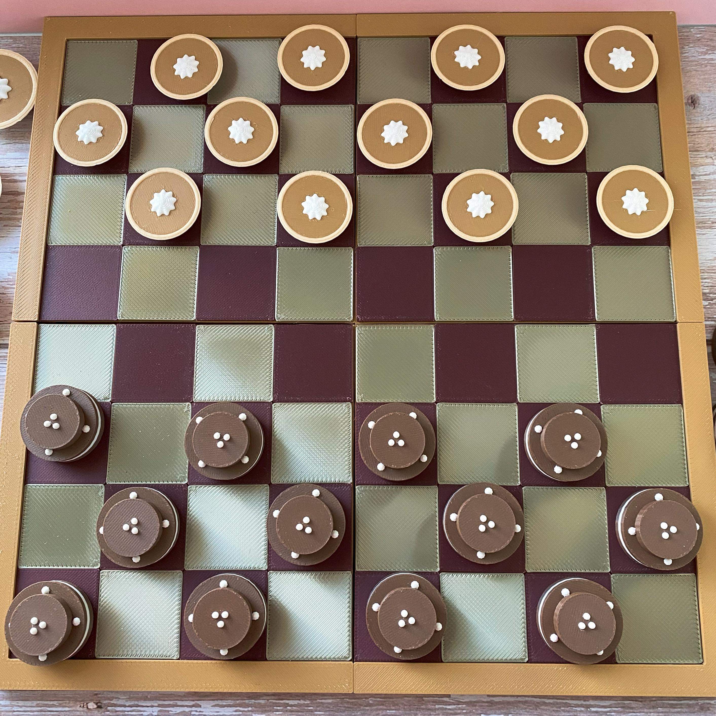 Cake and Pie Checkers - Mini 3D Printed Food Game Pieces - Etsy