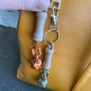 D20 Flail Keychain - 3D Printed Medieval Themed Accessory in Custom ...