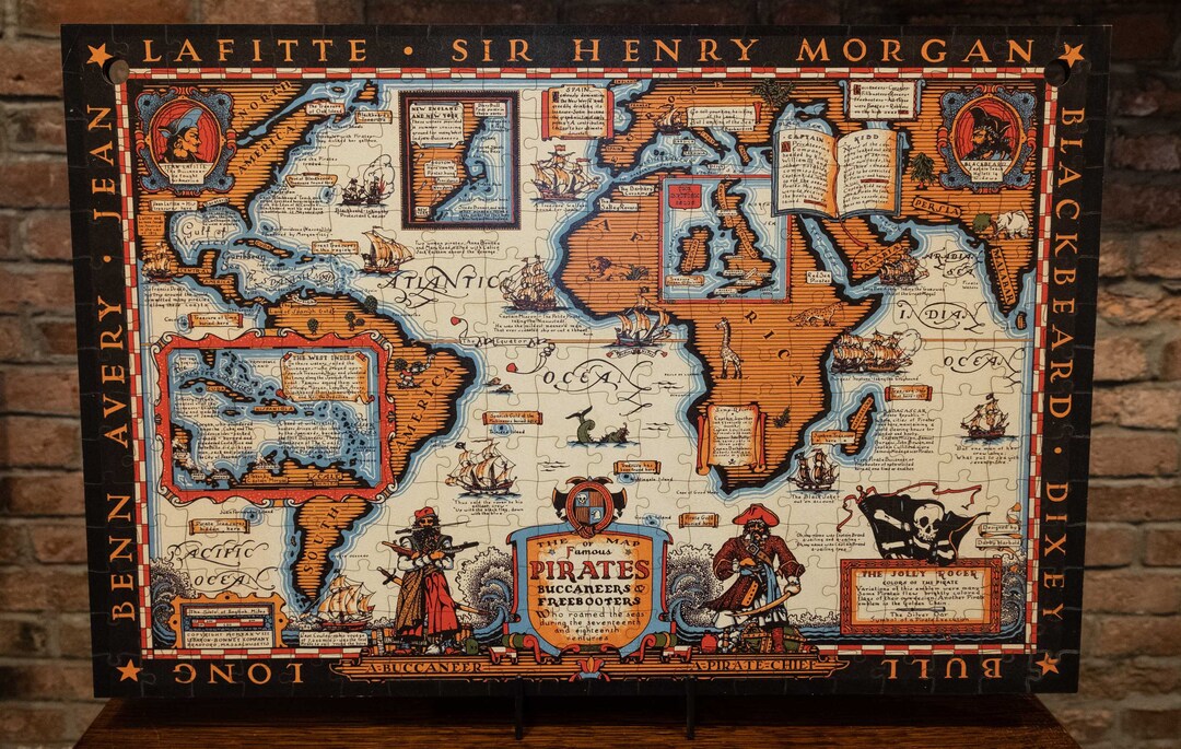 Pirate Map Puzzle Jack Atherton Series - Etsy