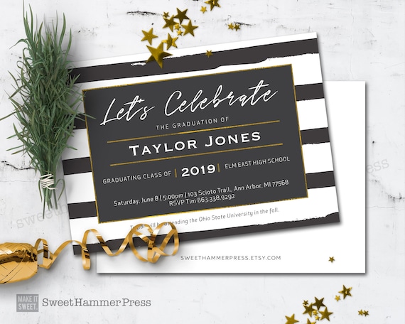 Graduation Invitations Nophoto Wallet Photo Insert Cards | Plymouth