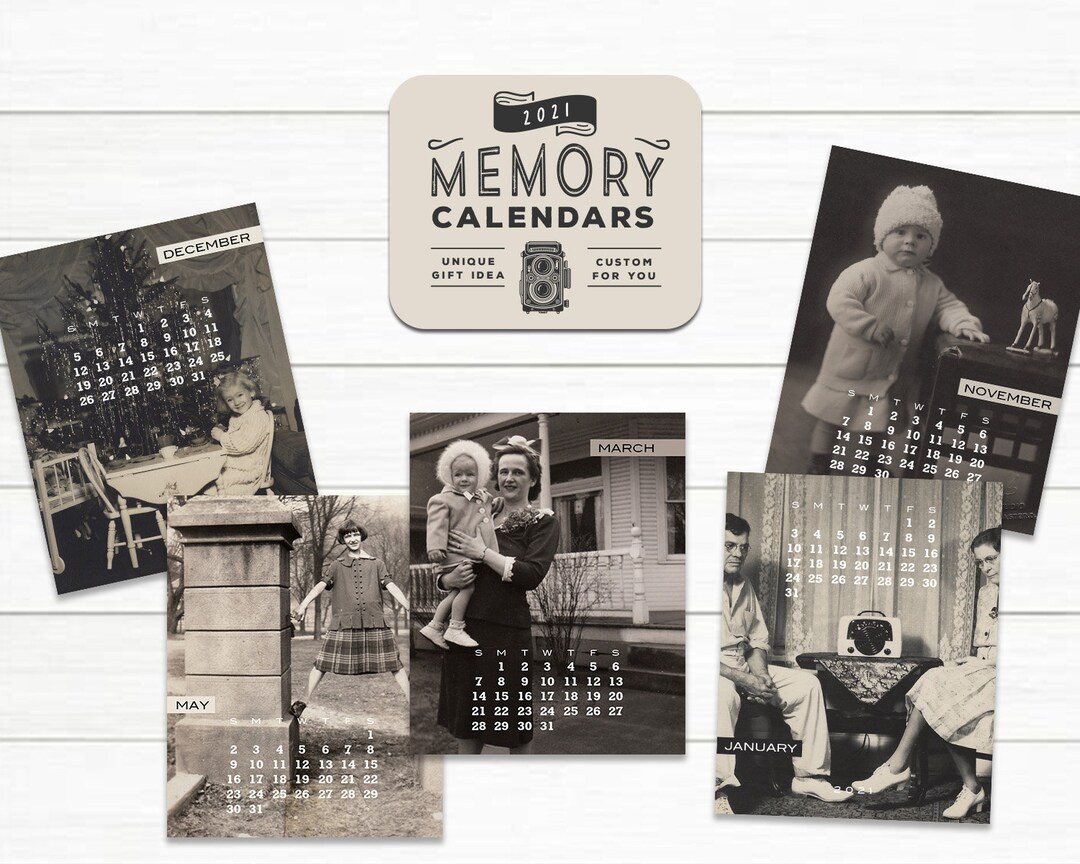 Photo Calendar With Stand and Photos | Personalized Family Photo Desk ...