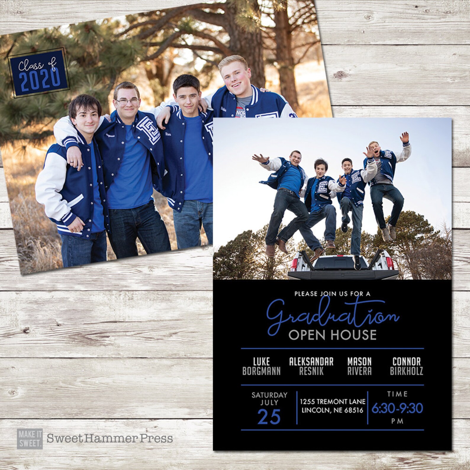 Group Graduation Party Invitation Group Grad Party Grad - Etsy
