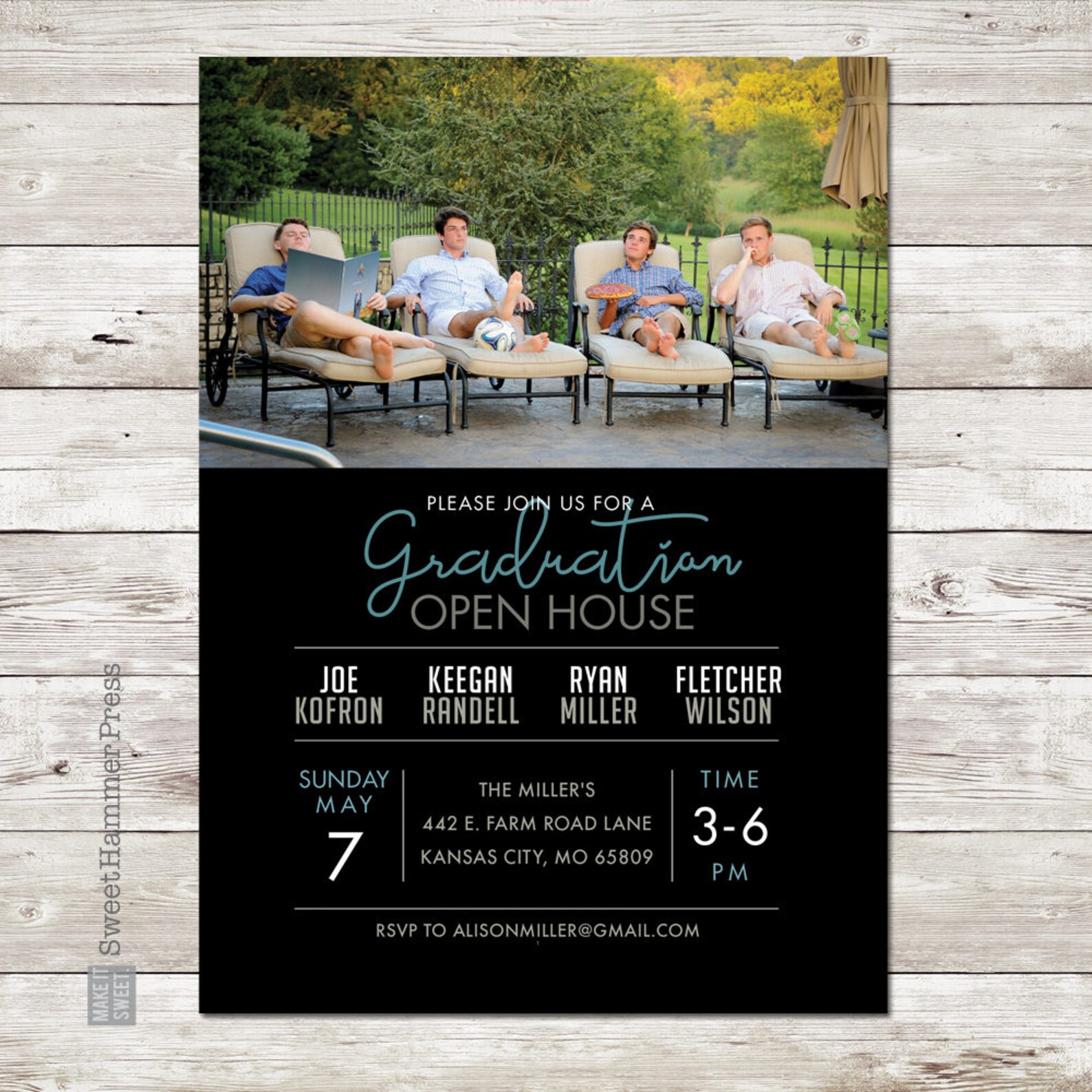Group Graduation Party Invitation Group Grad Party Grad - Etsy