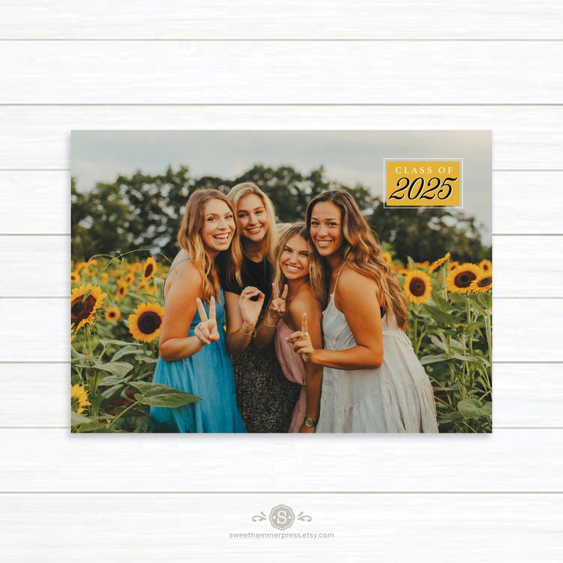 Group Graduation Party Invitation, Photo Grad Announcement (printable ...