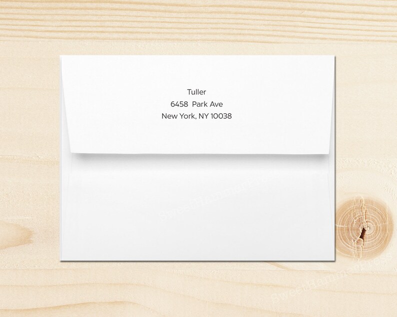 Return Address Printing on Envelopes Digital Printing on - Etsy