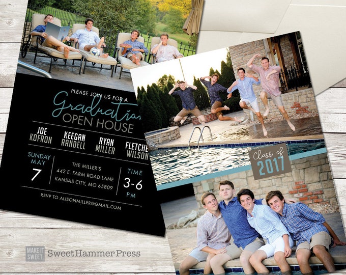 Group Graduation Party Invitation Group Grad Party Grad | Etsy