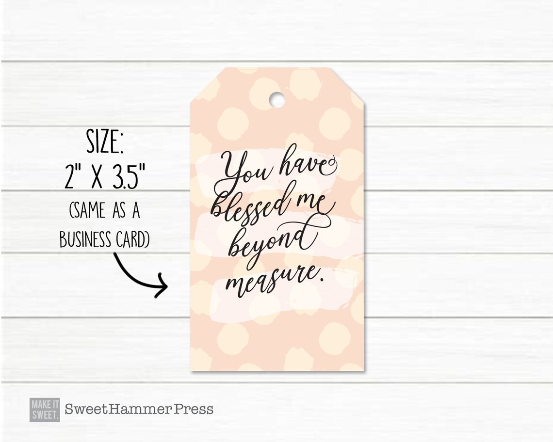 Gift Tags With Scripture Bible Verse Gift Tags Inspirational - Etsy