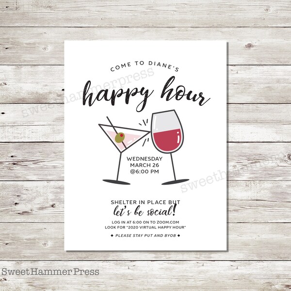 Virtual Party Invitation - Etsy