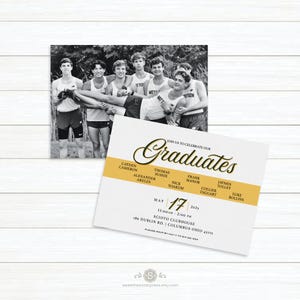 Group Graduation Party Invitation, Group Grad Party, Grad Announcement ...