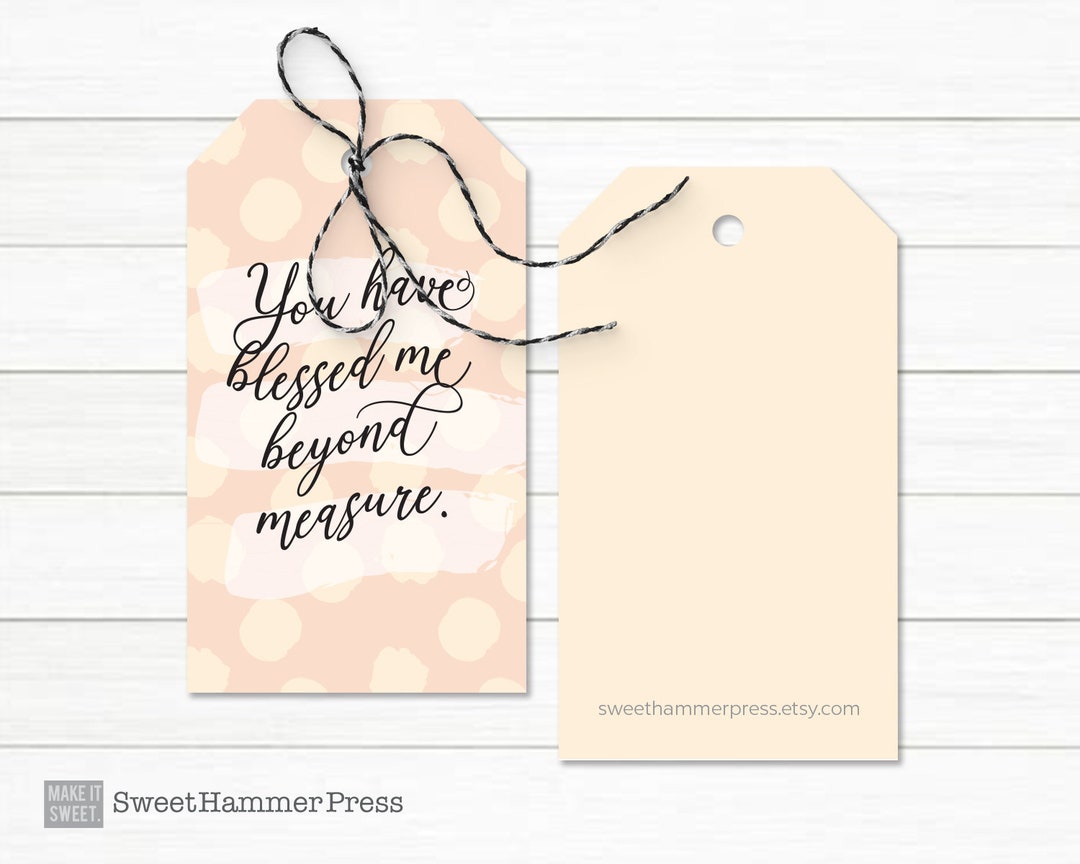 Gift Tags With Scripture, Bible Verse Gift Bag Tags, Inspirational Gift ...