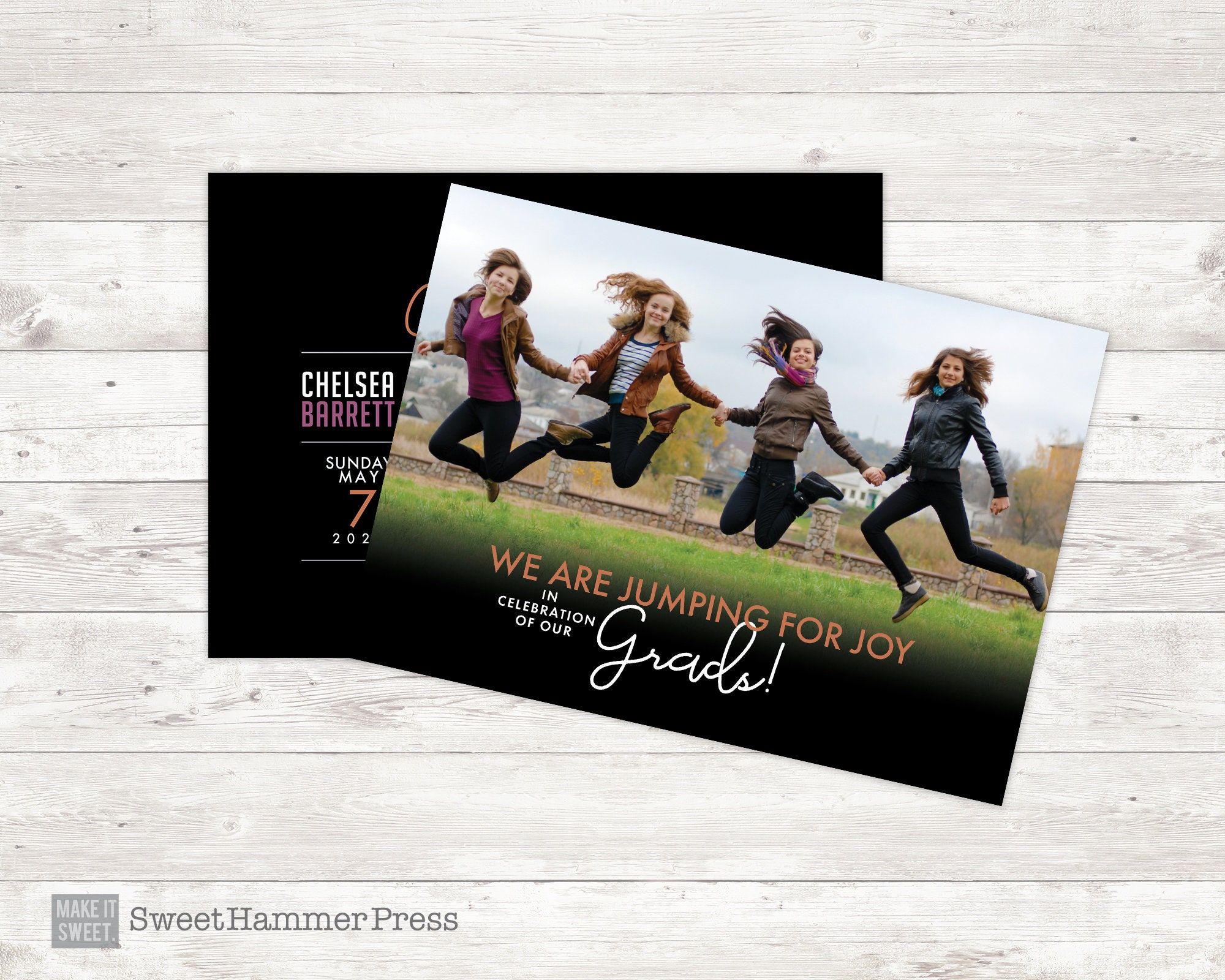 Graduation Party Group Invitation Group Grad Party Grad Announcement ...
