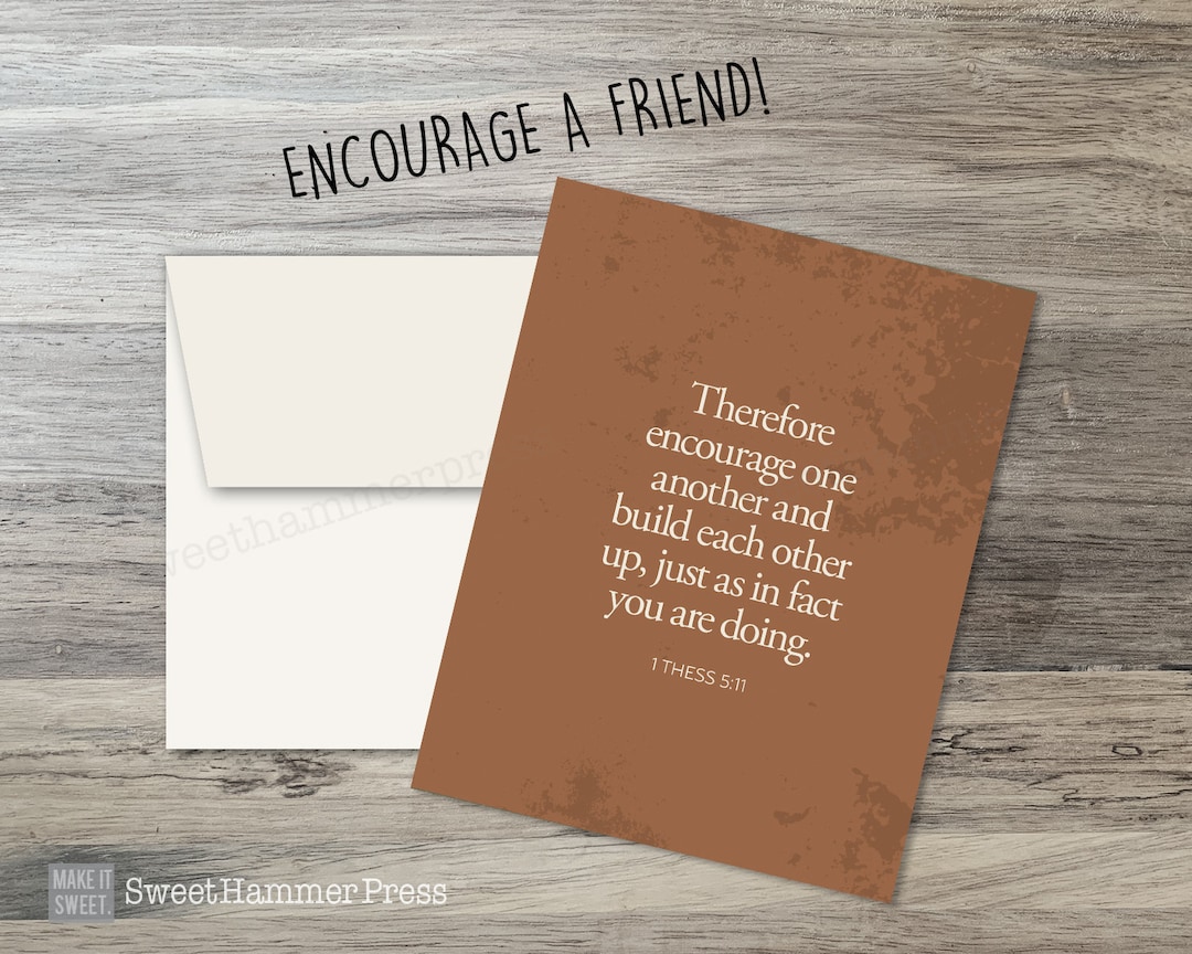 Greeting Card With Scripture, Christian Note Cards, Encouragement Note ...
