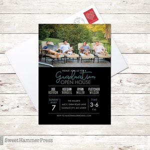 Group Graduation Party Invitation Group Grad Party Grad Announcement ...