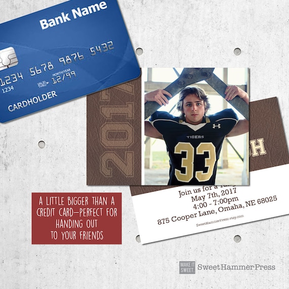 Football Ticket Graduation Announcements Ticket Graduation Invitations