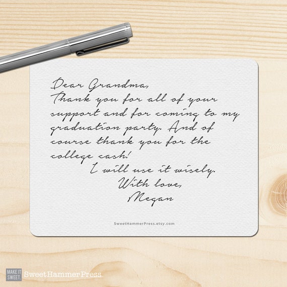 Graduation Thank You Notes Sayings