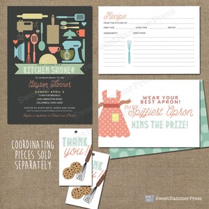 Wear Your Best Apron Card Inserts for Kitchen Bridal Shower Apron Game ...