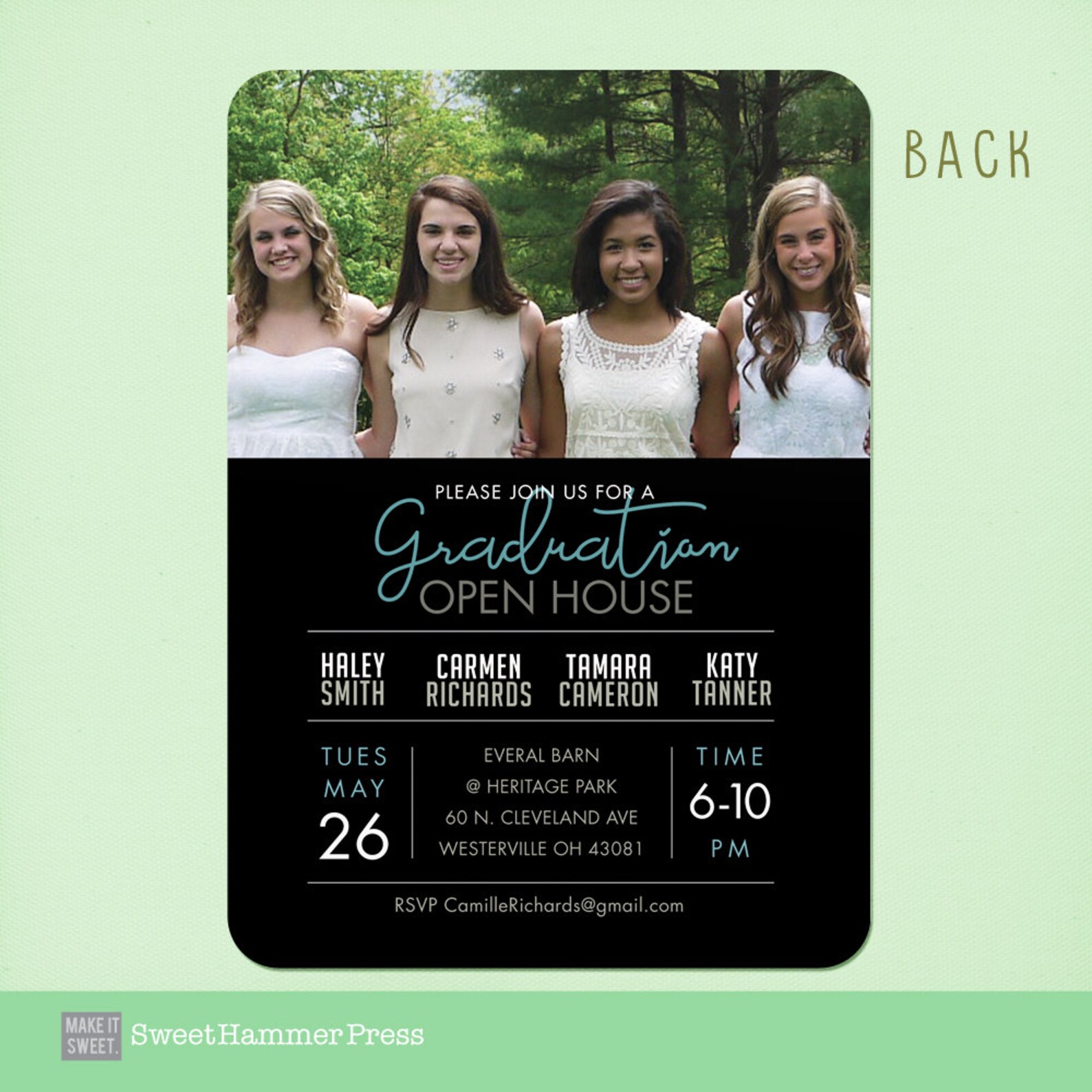 Graduation Party Invitation Group Grad Party Grad Announcement - Etsy