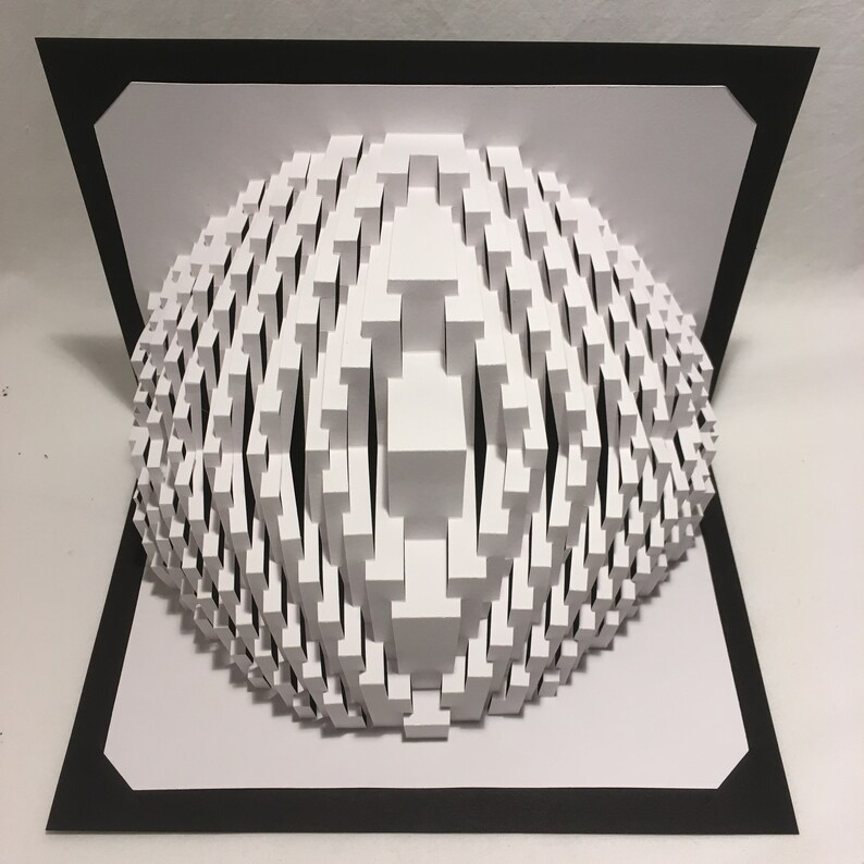 DIY Template arnj Kirigami Pop-up Paper Sculpture - Etsy