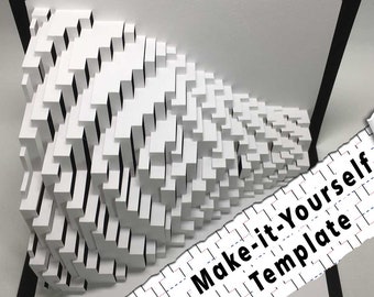 DIY Template meander 2 Kirigami Pop-up Paper - Etsy