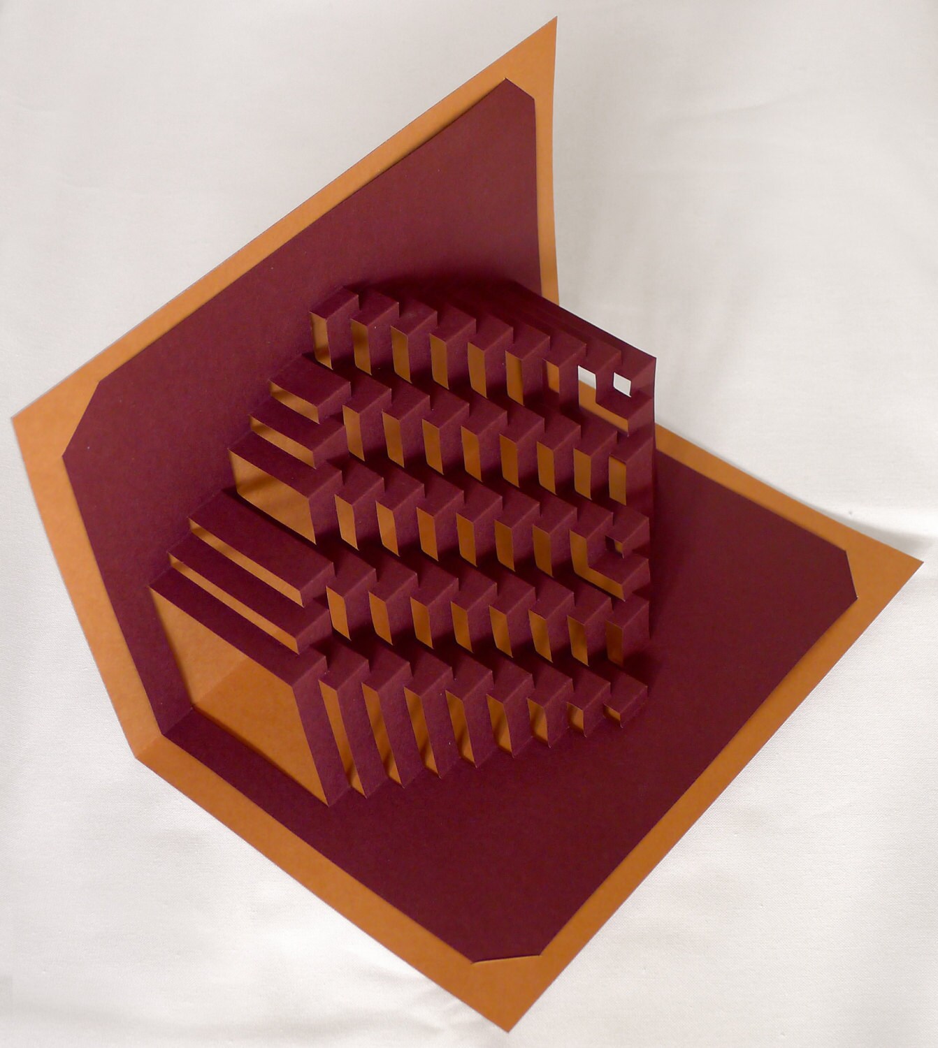 DIY Template 9x9 Zigzag Kirigami Paper Sculpture - Etsy