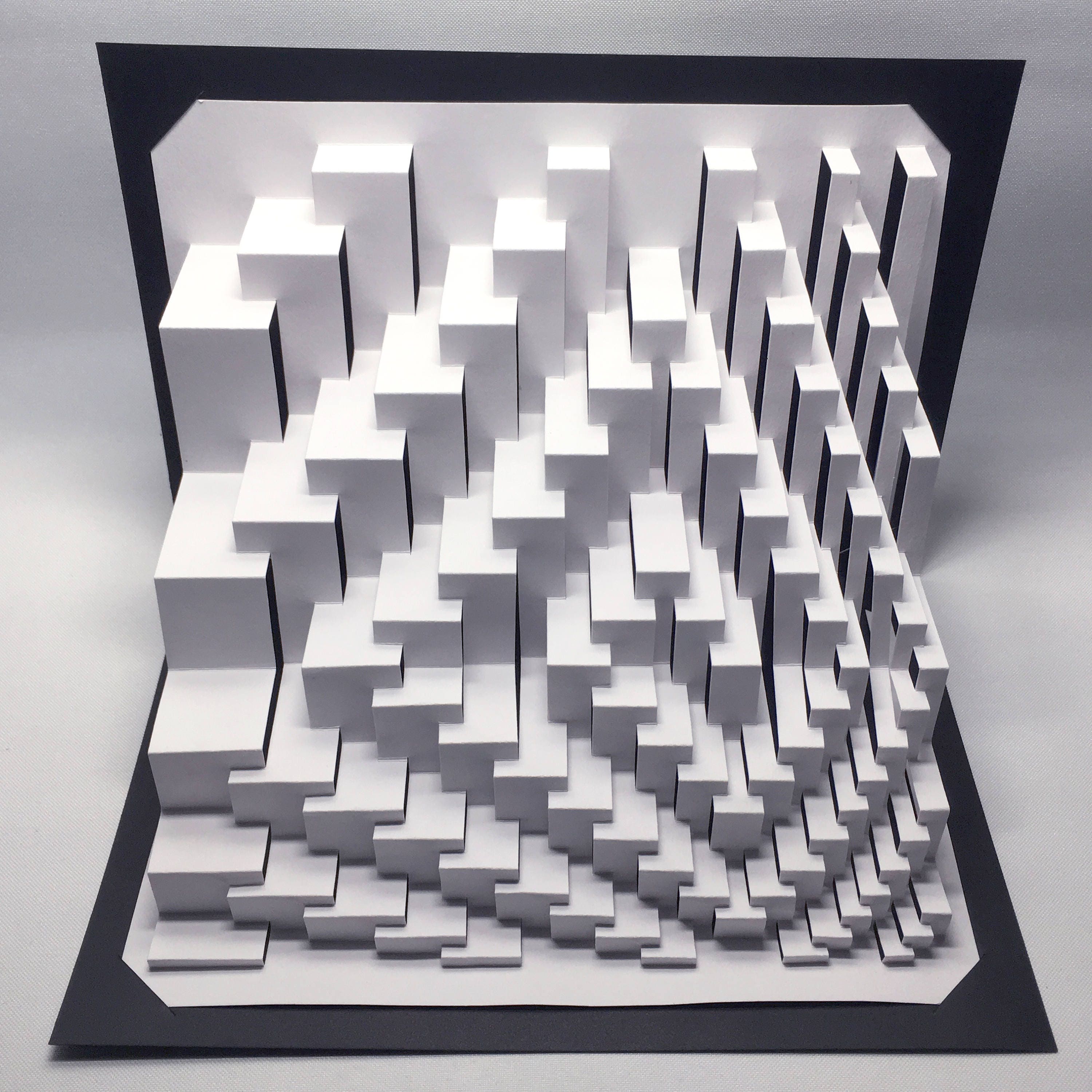 DIY Template quadroid Spiral Kirigami Pop-up - Etsy UK