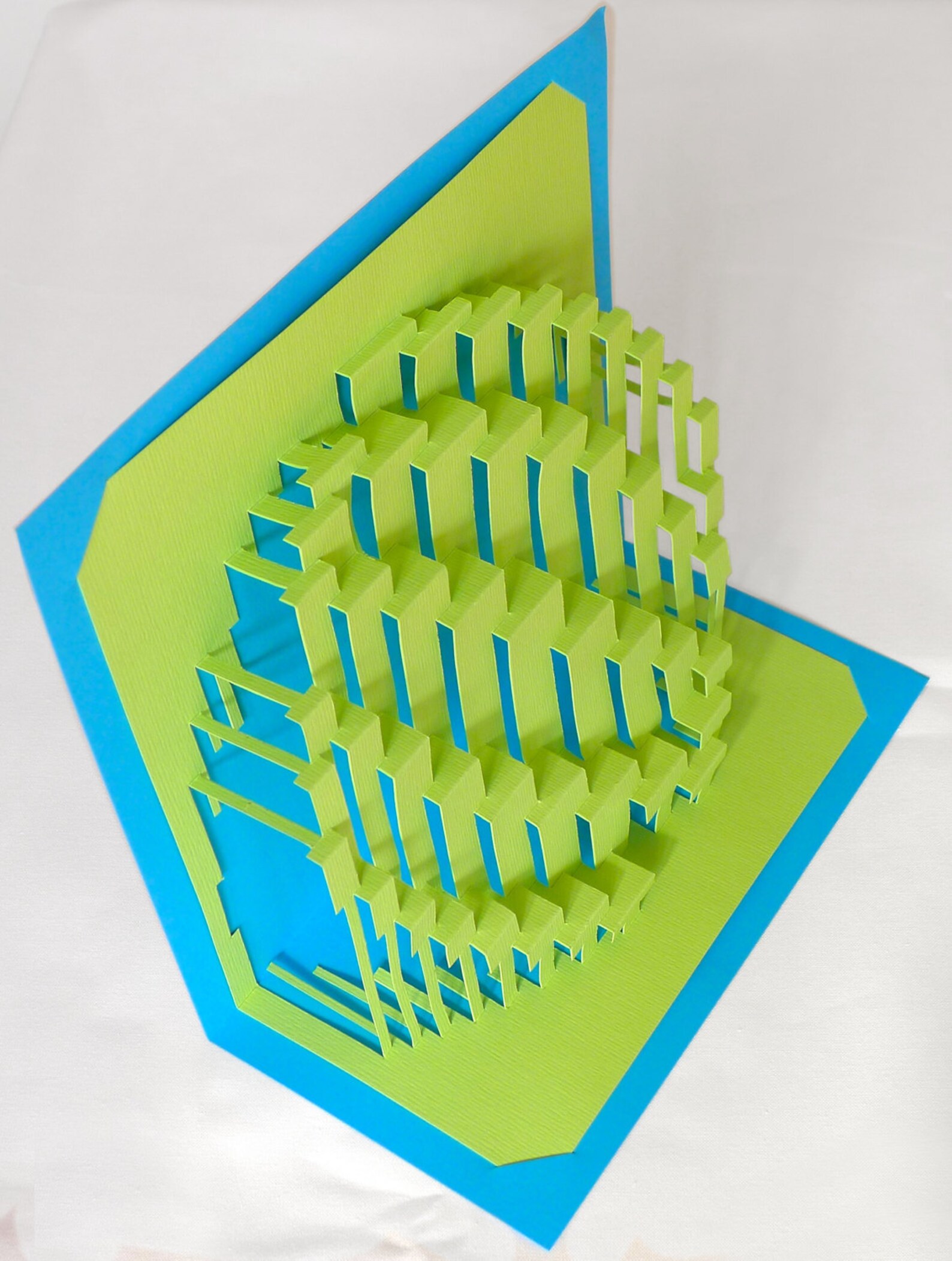 DIY Template - "obloid Zigzag" Kirigami Pop-up Paper Sculpture - Etsy