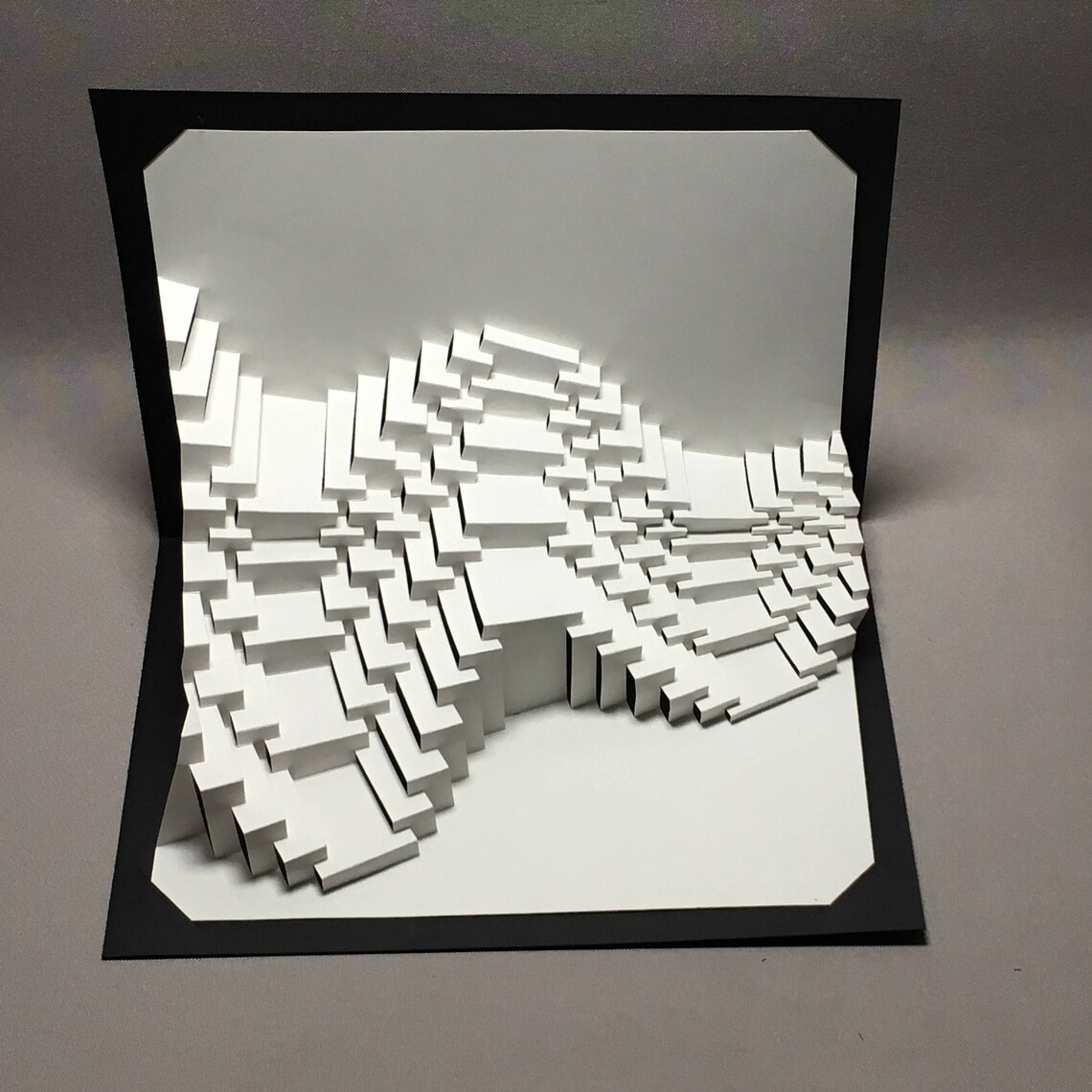 DIY Template Waves 5 Swoop Kirigami Pop-up paper | Etsy