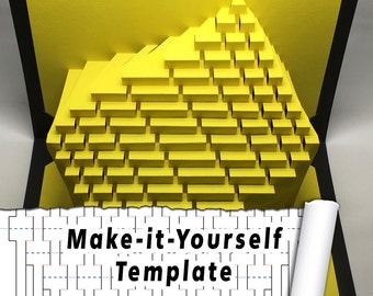 DIY Template meander 2 Kirigami Pop-up Paper - Etsy