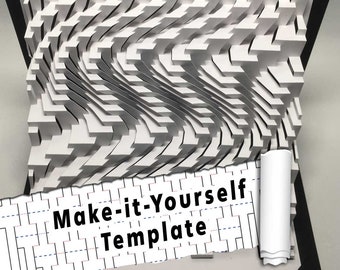 DIY Template meander 2 Kirigami Pop-up Paper - Etsy