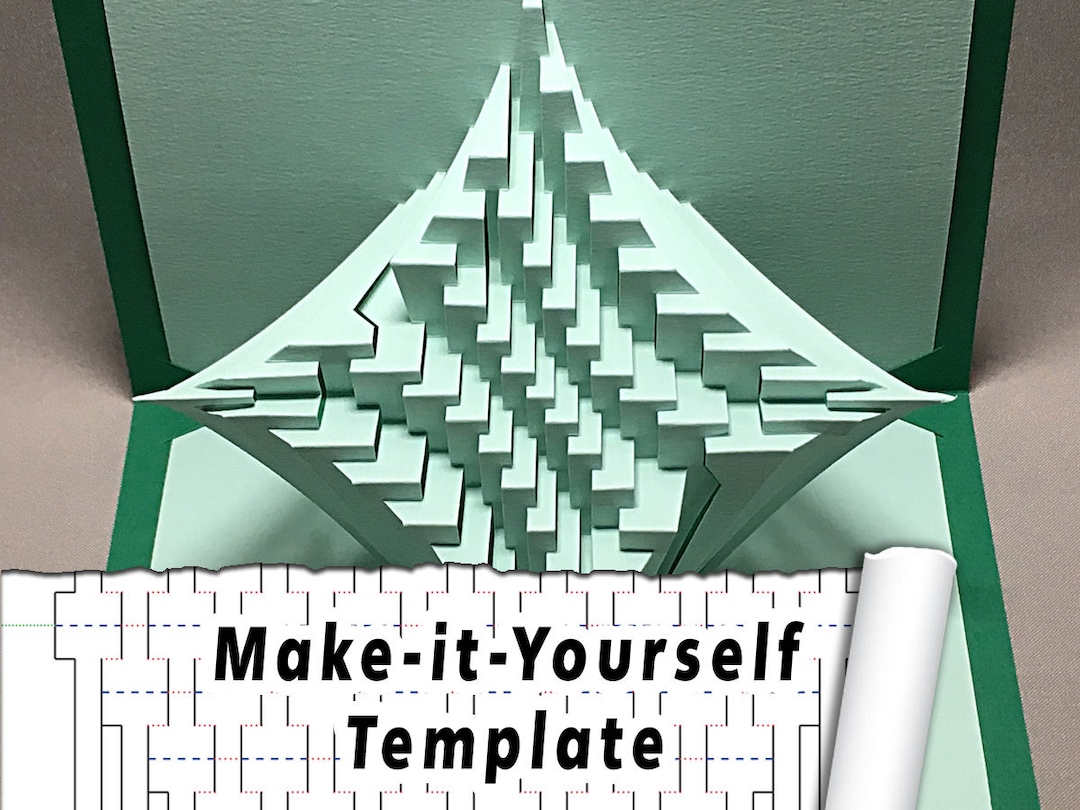 DIY Template - "astroid Zigzag" Kirigami Paper Sculpture - Etsy