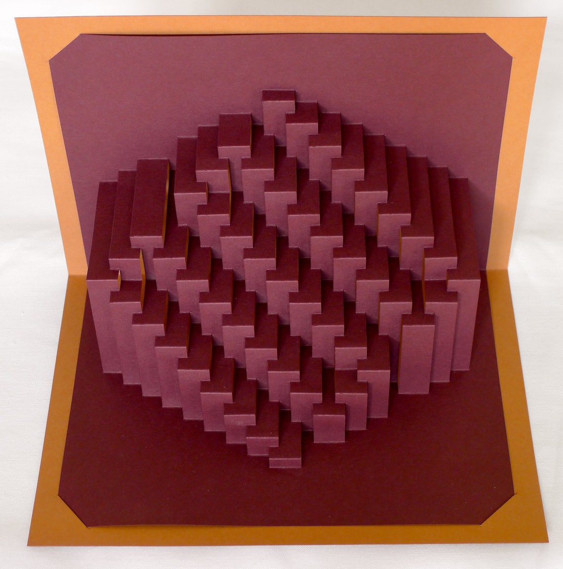 DIY Template 9x9 Zigzag Kirigami Paper Sculpture - Etsy