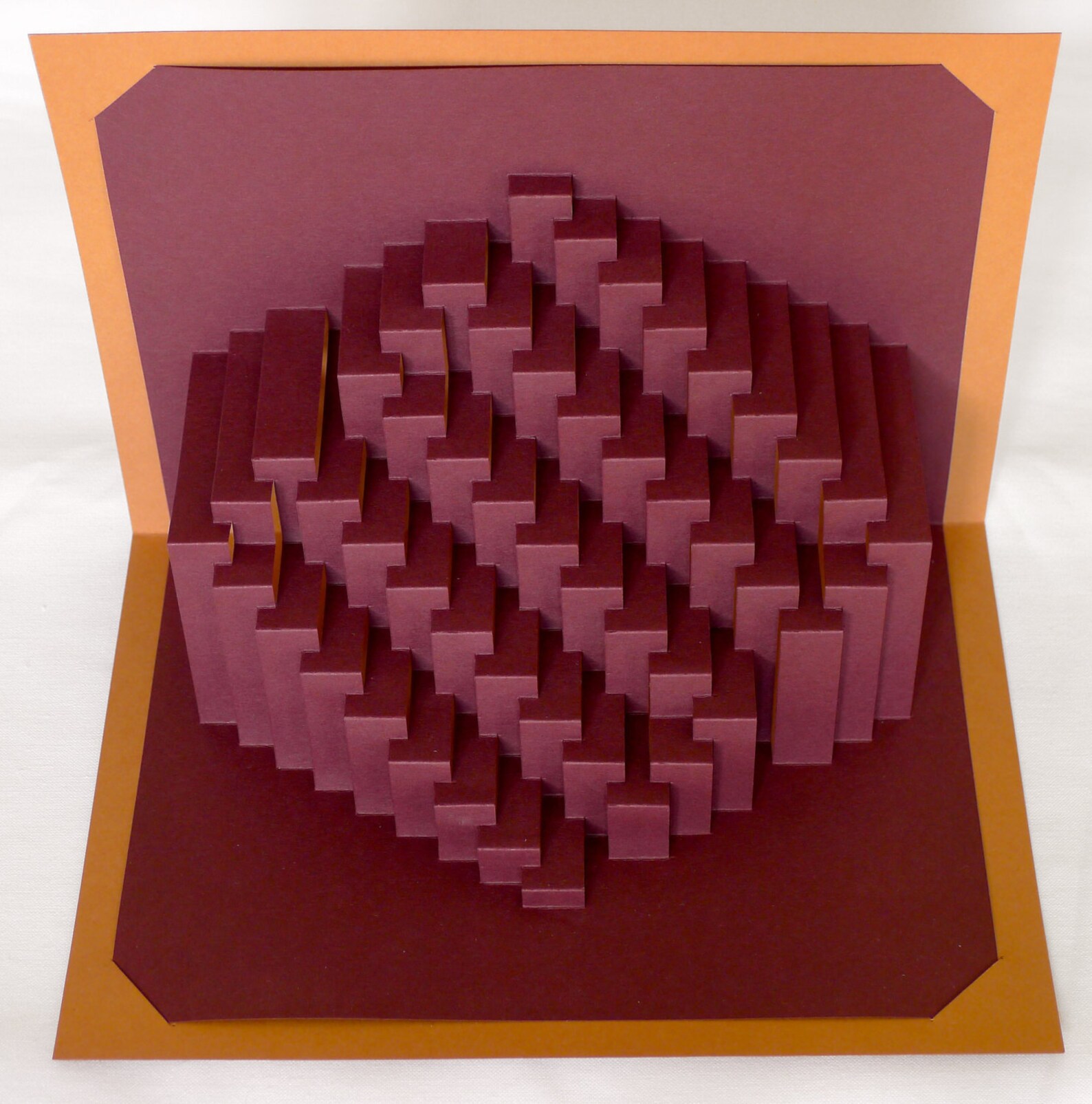 DIY Template - "9x9 Zigzag" Kirigami Paper Sculpture - Etsy
