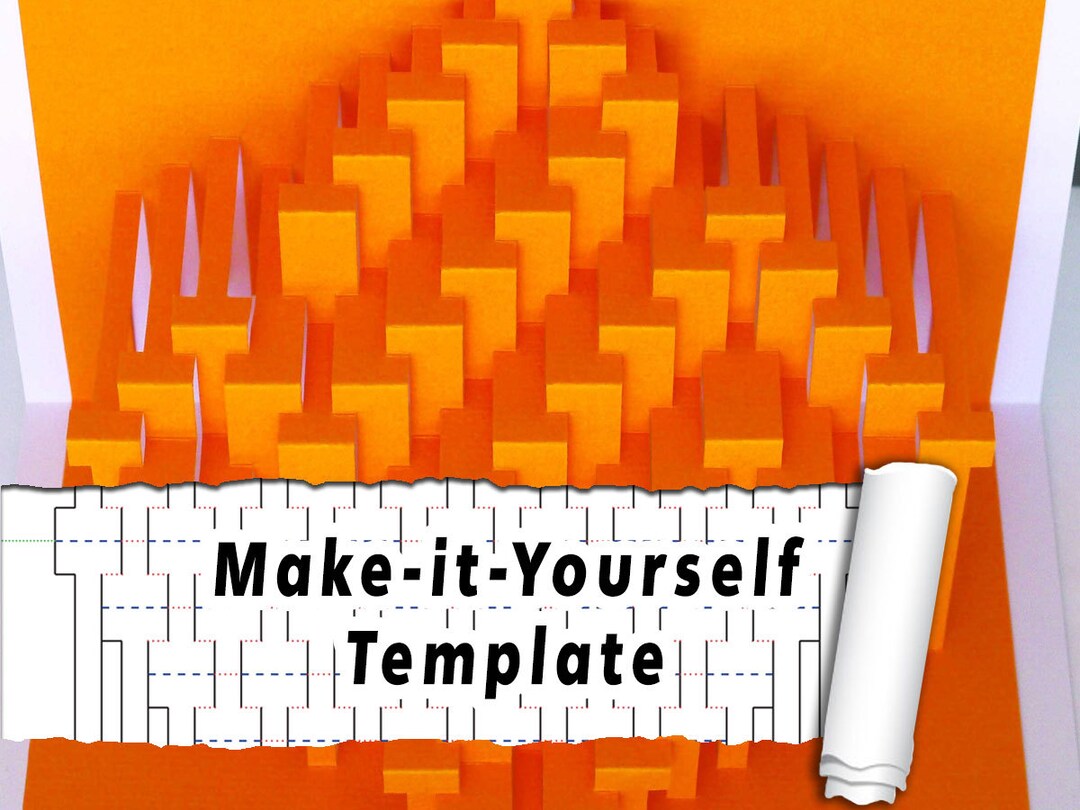 DIY Template - "meander 2" Kirigami Pop-up Paper Sculpture - Etsy