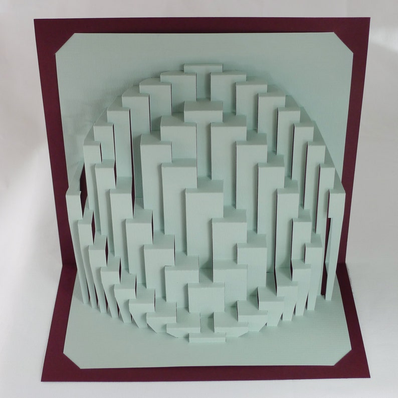 DIY Template - "obloid Whorl" Kirigami Pop-up Paper Sculpture - Etsy