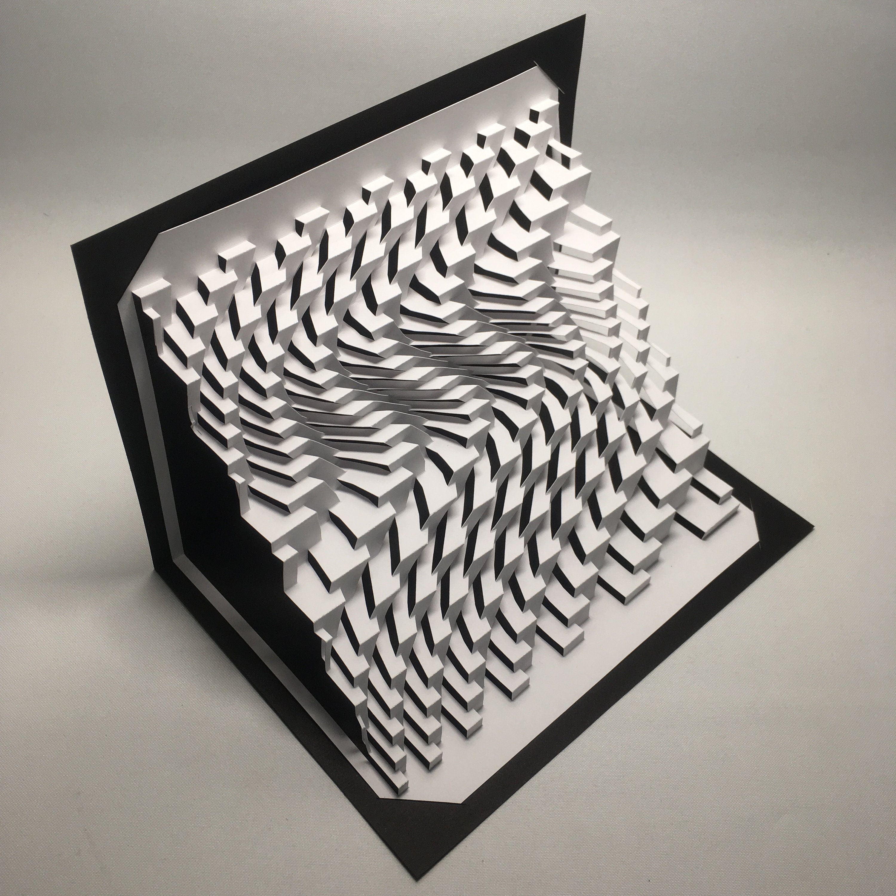 DIY Template crash Kirigami Pop-up Paper Sculpture - Etsy