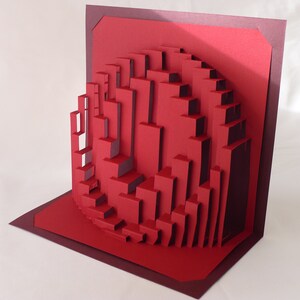 DIY Template - "obloid Rings" Kirigami Pop-up Paper Sculpture - Etsy