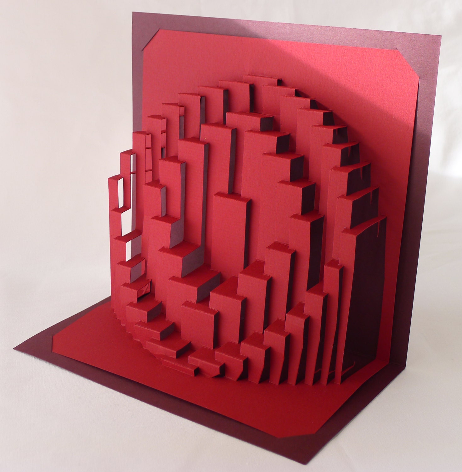 DIY Template obloid Rings Kirigami Pop-up Paper Sculpture - Etsy