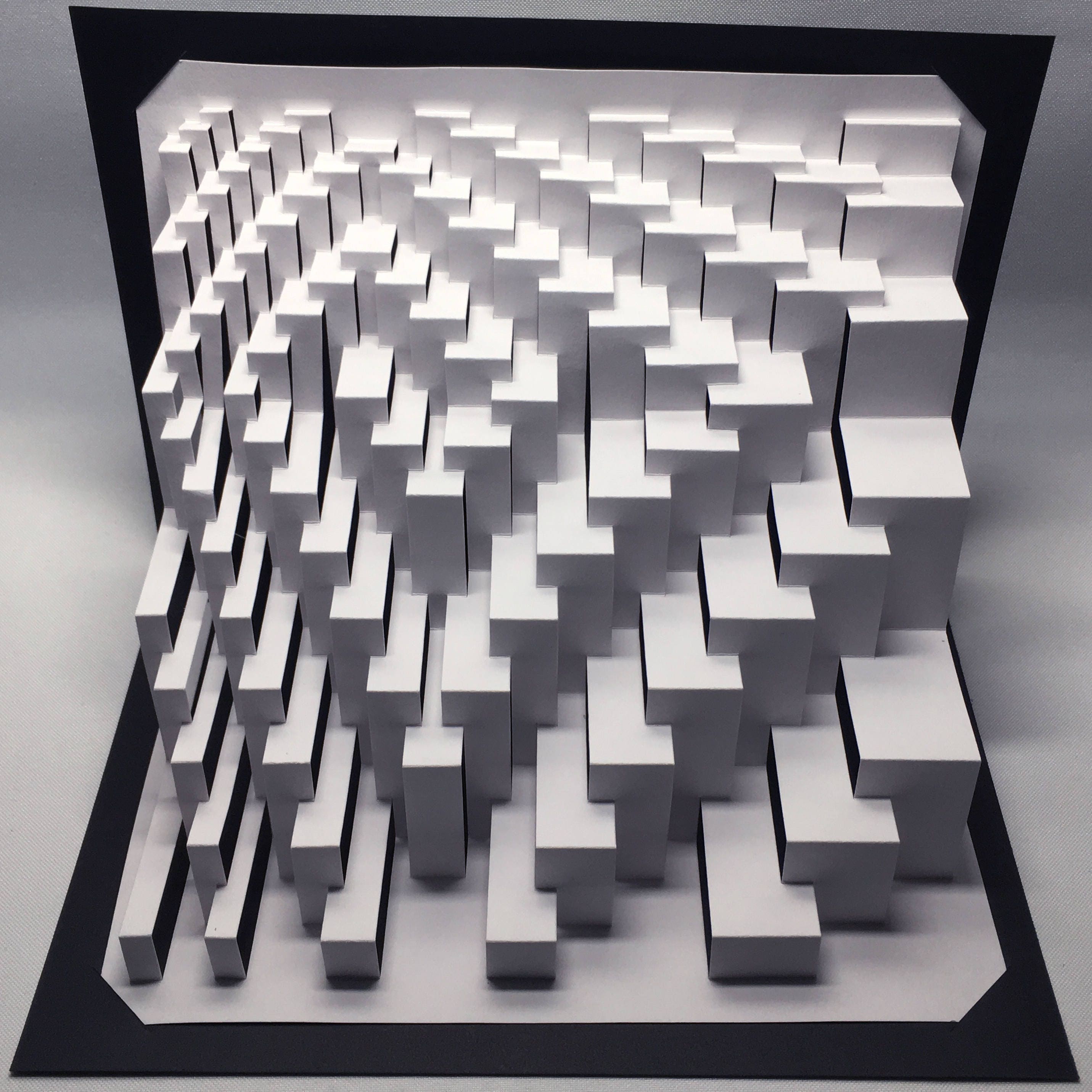 DIY Template - "quadroid Spiral" Kirigami Pop-up Paper Sculpture - Etsy