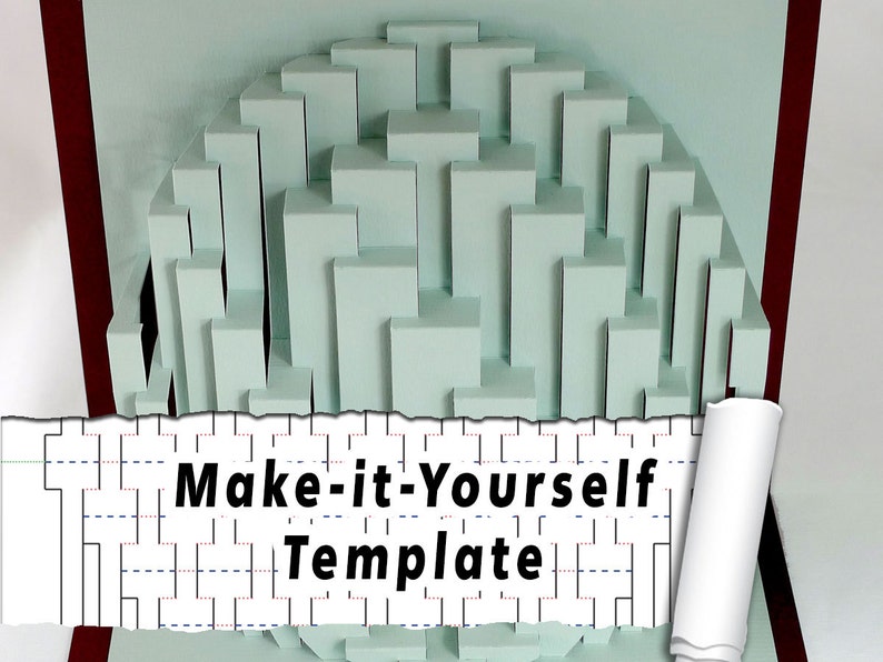 DIY Template - "obloid Whorl" Kirigami Pop-up Paper Sculpture - Etsy