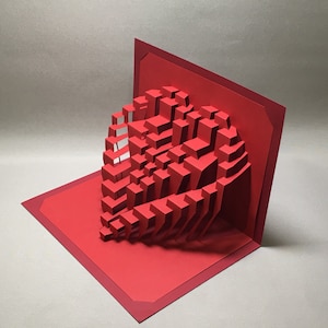 DIY Template - Heart O' My Heart Kirigami Pop-up Paper Sculpture - Etsy
