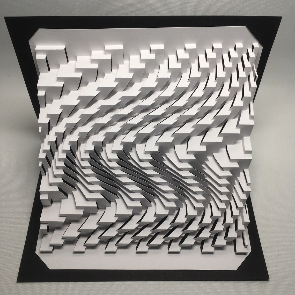 DIY Template crash Kirigami Pop-up Paper Sculpture - Etsy