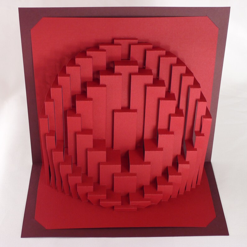 DIY Template - "obloid Rings" Kirigami Pop-up Paper Sculpture - Etsy