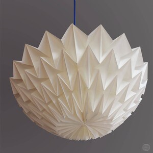 Origami Paper Lampshade: Discus medium White - Etsy