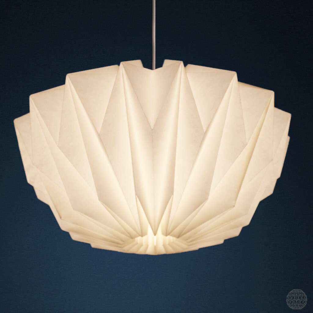 Origami Paper Lampshade: Aladdin [50 Cm - White] - Etsy