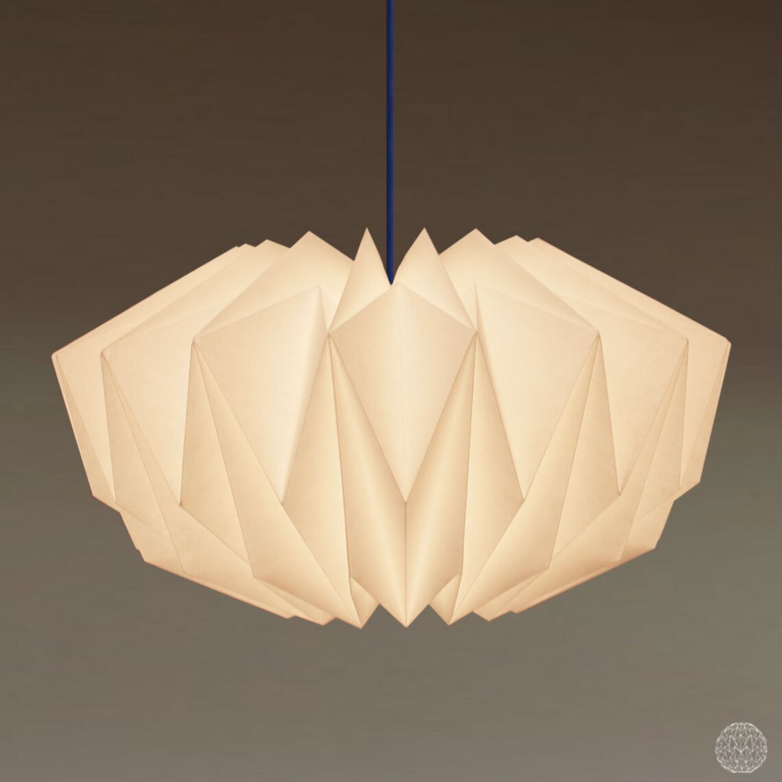 Origami Paper lampshade: Aladdin 50 cm white | Etsy