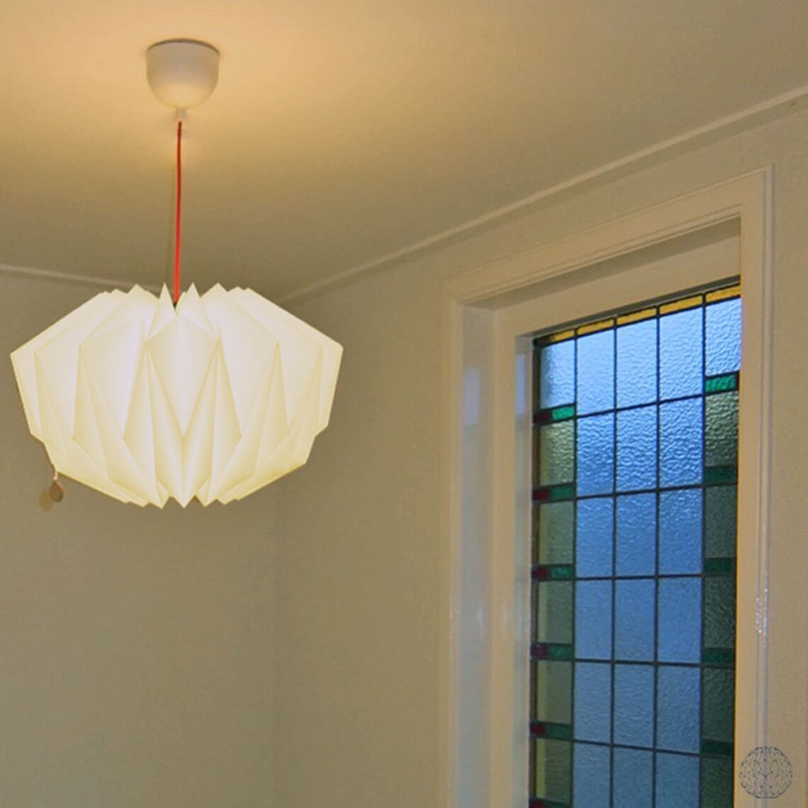 Origami Paper lampshade: Aladdin 50 cm white | Etsy