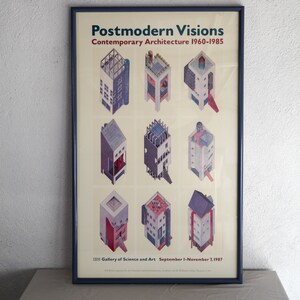 Vintage Poster for 1987 Art and Design Show postmodern Visions ...